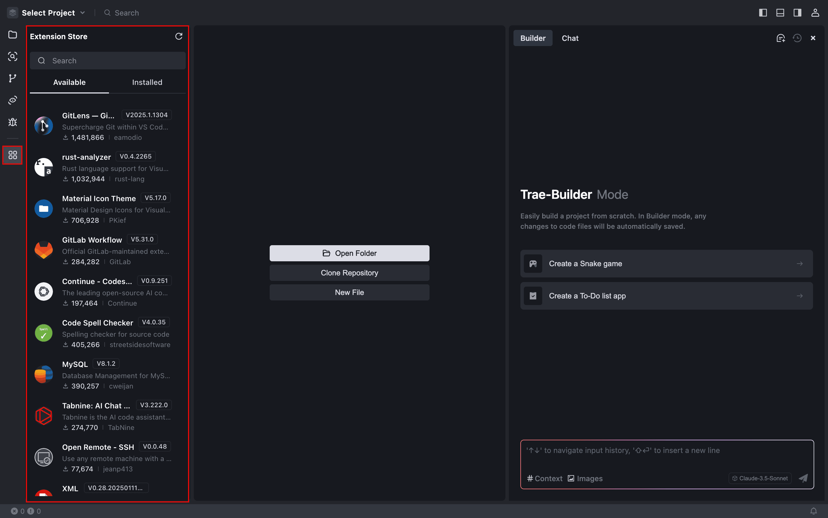 Manage extensions - Documentation - Trae